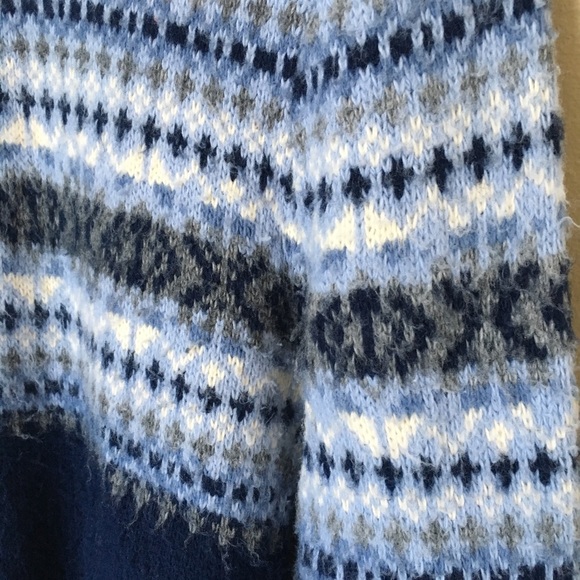 Takeout | Sweaters | Takeout Blue Fair Isle Sweater | Poshmark